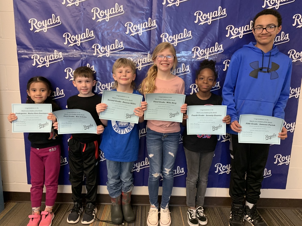 March Students of the Month and ROCK Winners! | South Prairie School ...